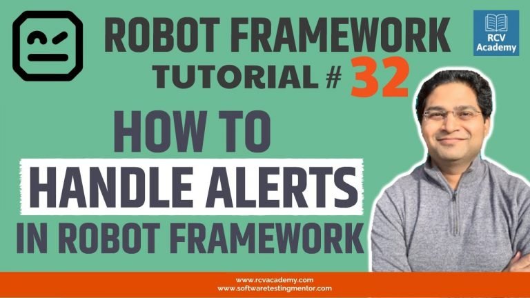 Robot Framework Tutorial 32 How To Handle Alerts In Robot Framework Rcv Academy